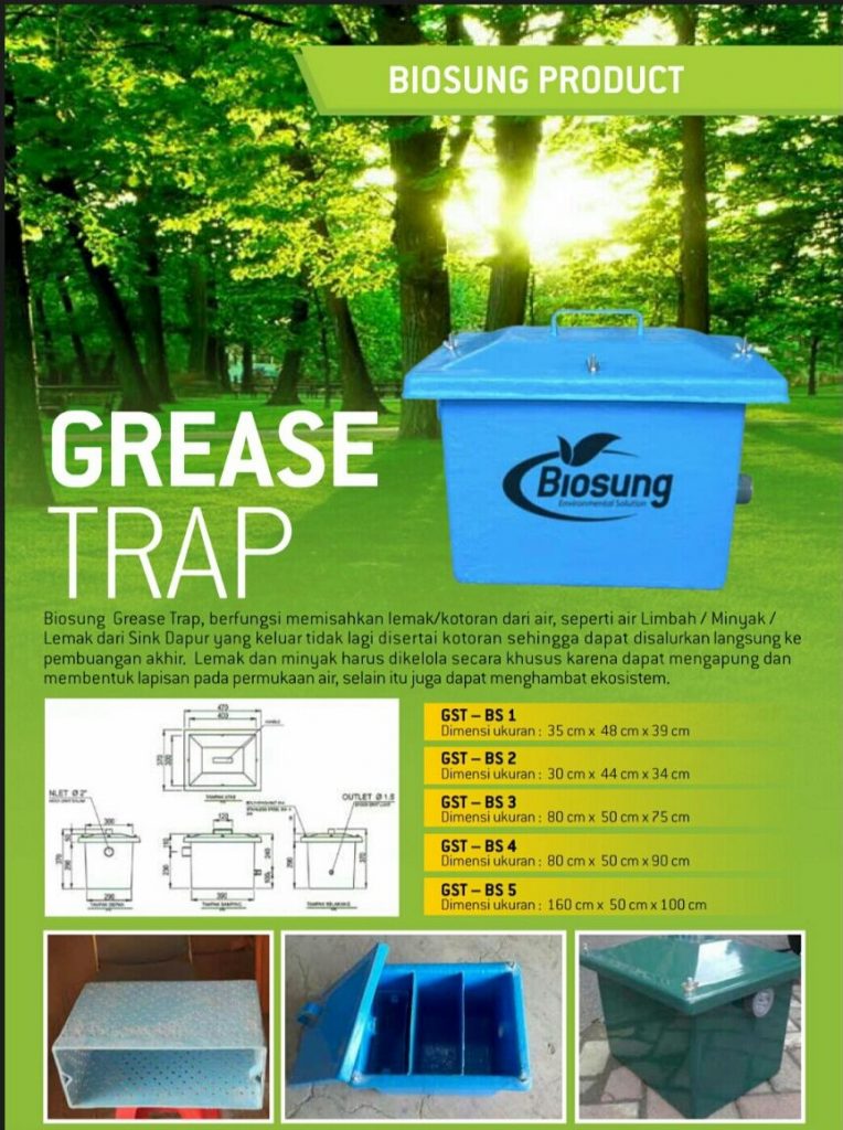 GREASE TRAP FRP – PENJEBAK MINYAK – KOTAK & SILINDER – Septic Tank ...
