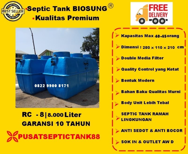 BIO SEPTIC TANK BIOTECH RC 7 7000 LITER. SEPTIC TANK BIOFIL – Septic ...