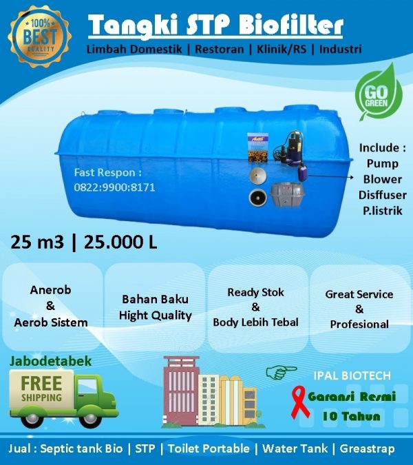 stp biotech 25m3 perhari, ipal domestik ro series biosung – Septic Tank ...